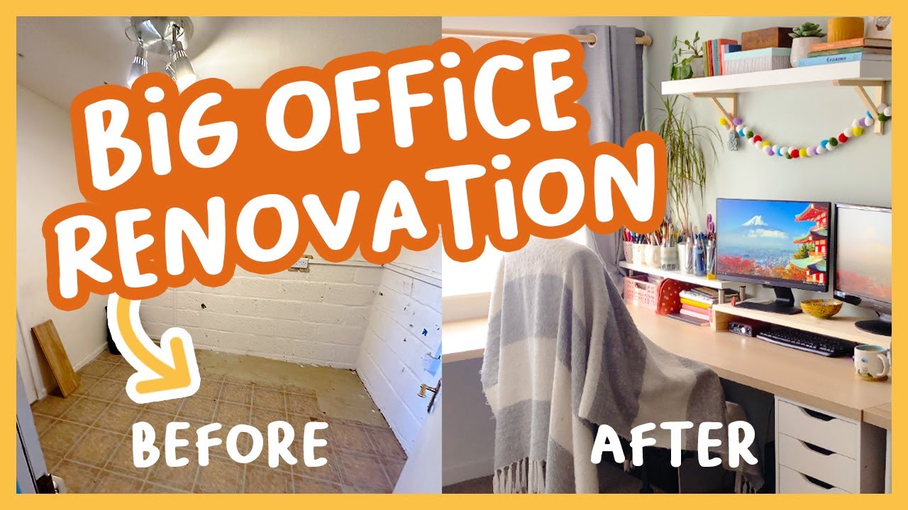 Garage conversion into an art studio! 🏡 Our BIG office renovation ...