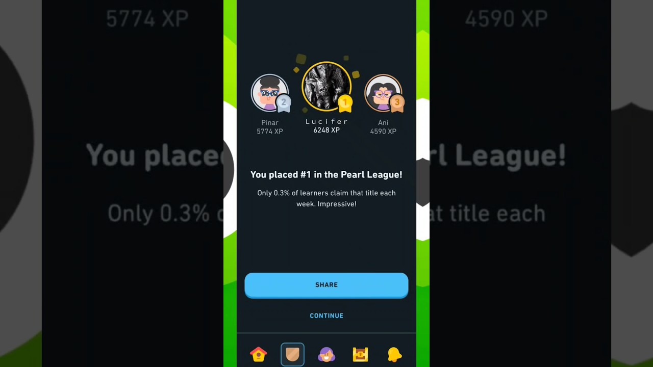 Duolingo 1st rank in pearl league #duolingo #duolingofrench # ...