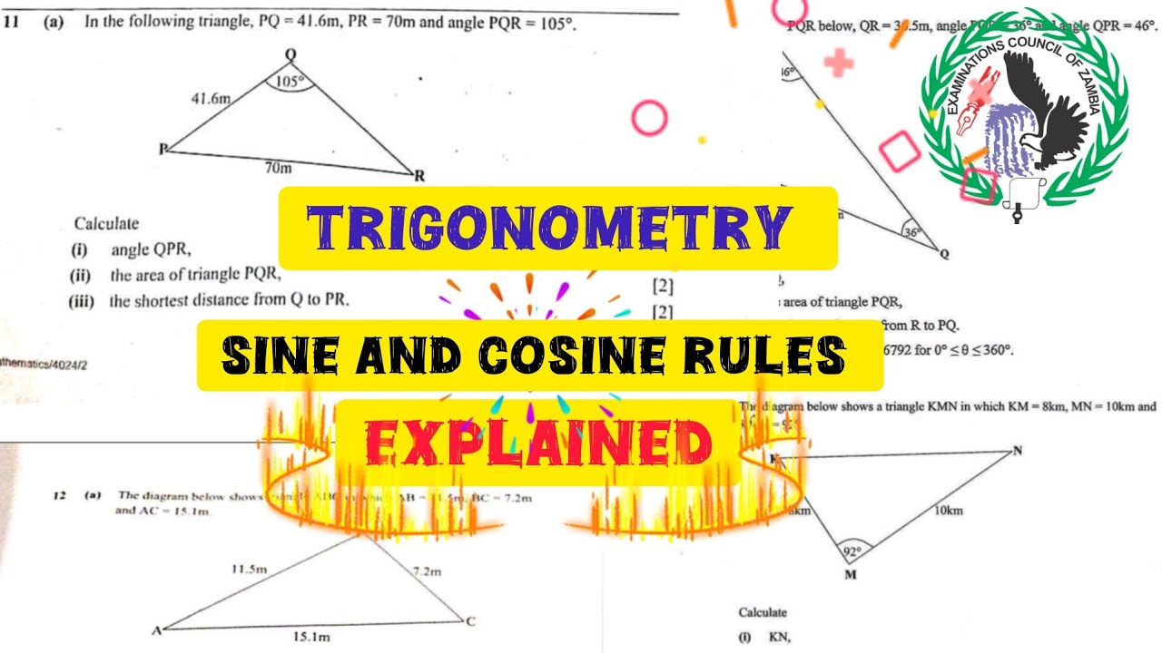 How to Know the difference between SINE and COSINE RULES|| Trigonometry ...