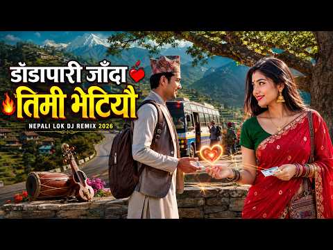 Dandapari Janda Timi BhetIyau ❤️🚌 | DJ Remix 2026 🔥 Viral Trending Nepali Love Song 🎧💃