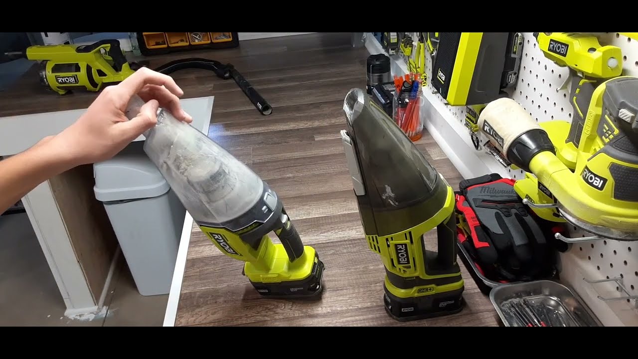 Tool Test Tuesday! Old model ryobi hand vacuum vs new model ryobi hand ...