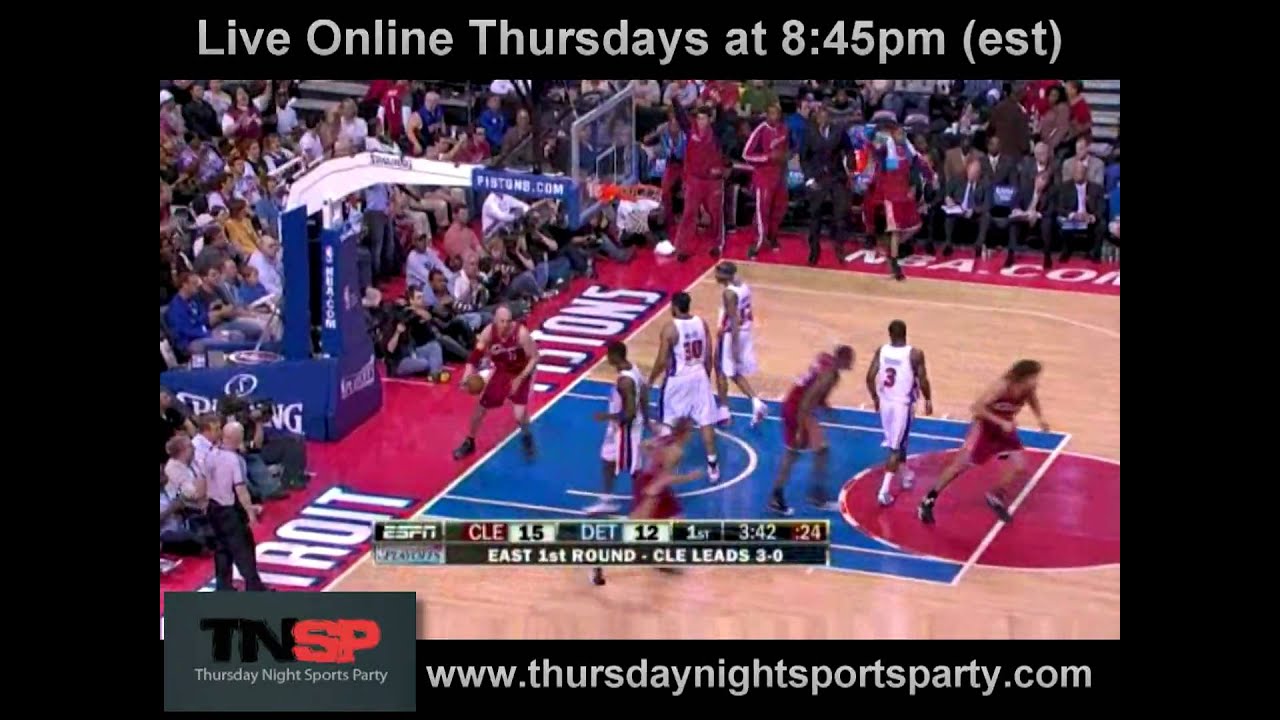 LeBron James windmill dunk vs pistons- game 4 of 2009 playoffs (04/26 ...