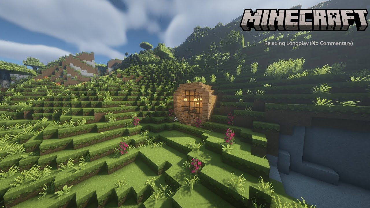 Relaxing Minecraft Longplay | Peaceful Hillside Home (No Commentary ...
