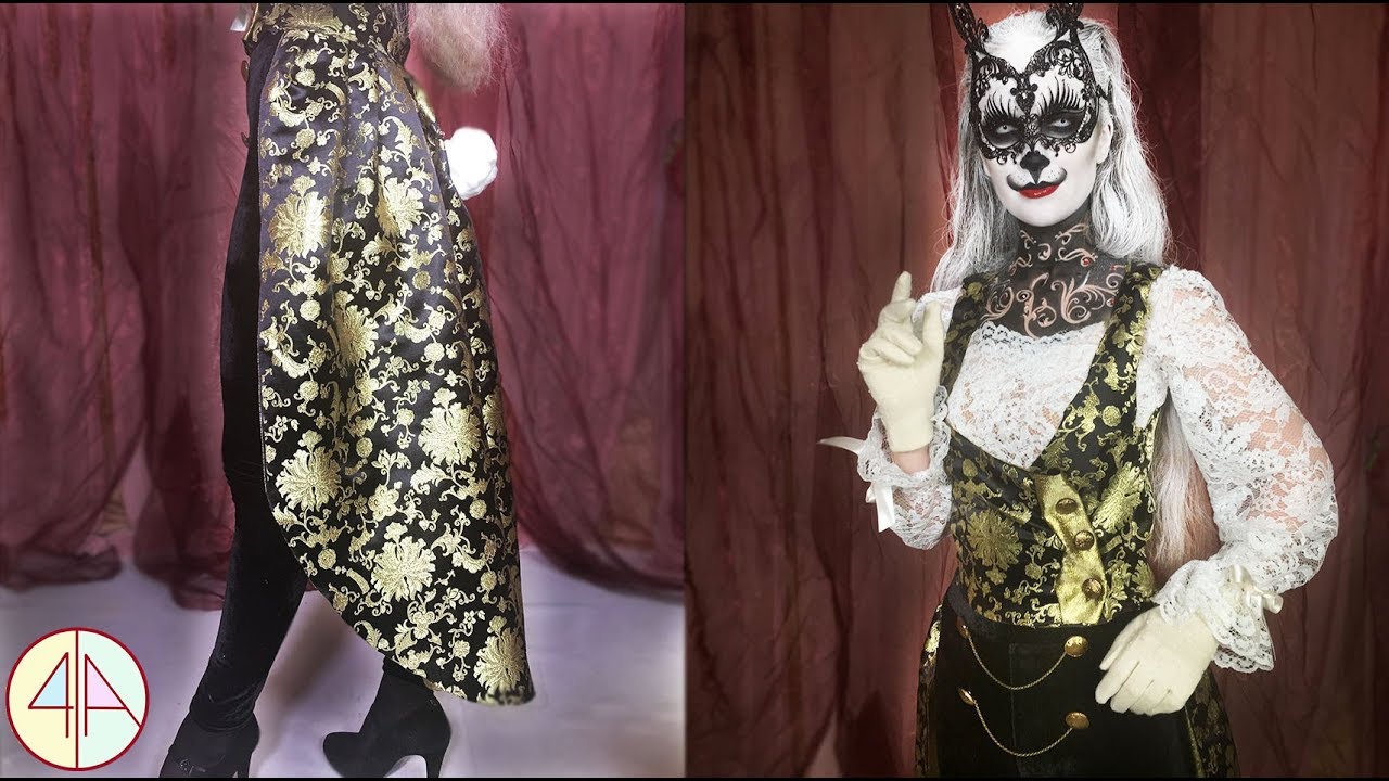 DIY: Unique Vintage White Rabbit Costume PART 1 | Alice In Wonderland ...