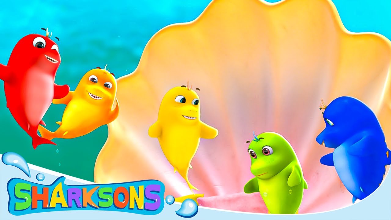 5 Little Reef Sharks | Videos for Kids | Nursery Rhymes & Kids Songs ...