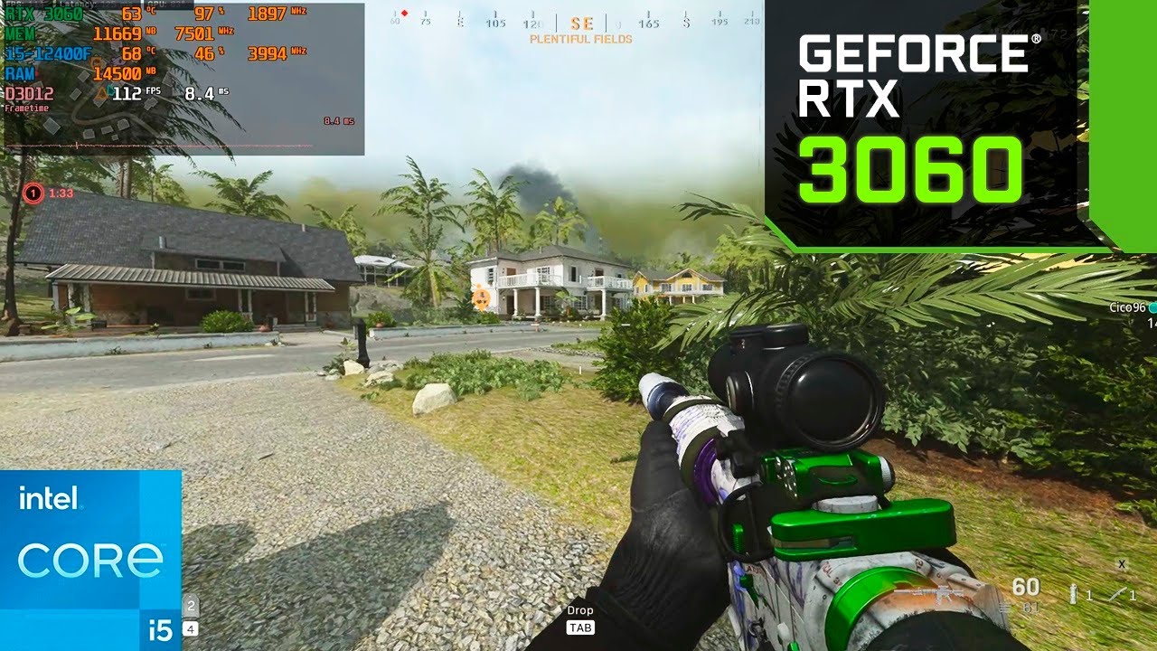 Call of Duty Warzone Season 3 : RTX 3060 12GB + i5-12400F : Ultra ...