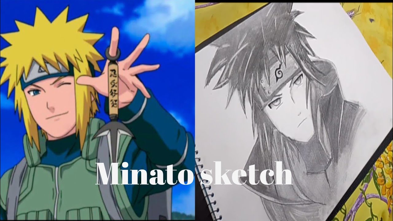 How to make easy Minato sketch 😎#trending #viralvideo #trendingvideo # ...