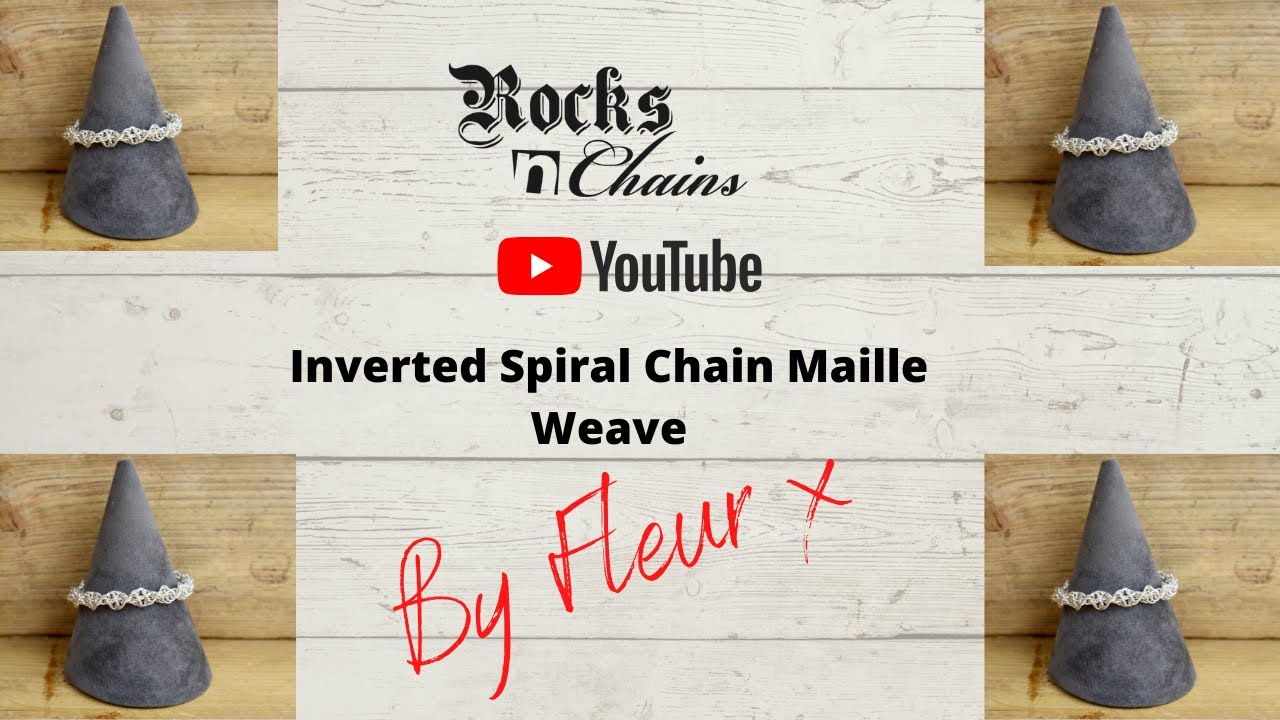 Inverted spiral Chain Maille Weave Tutorial - YouTube