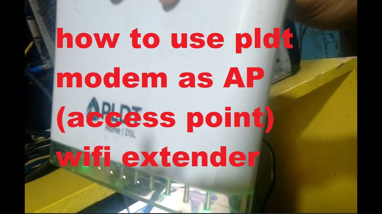 How to make Access Point your Old PLDT modem / router (Tagalog Version ...