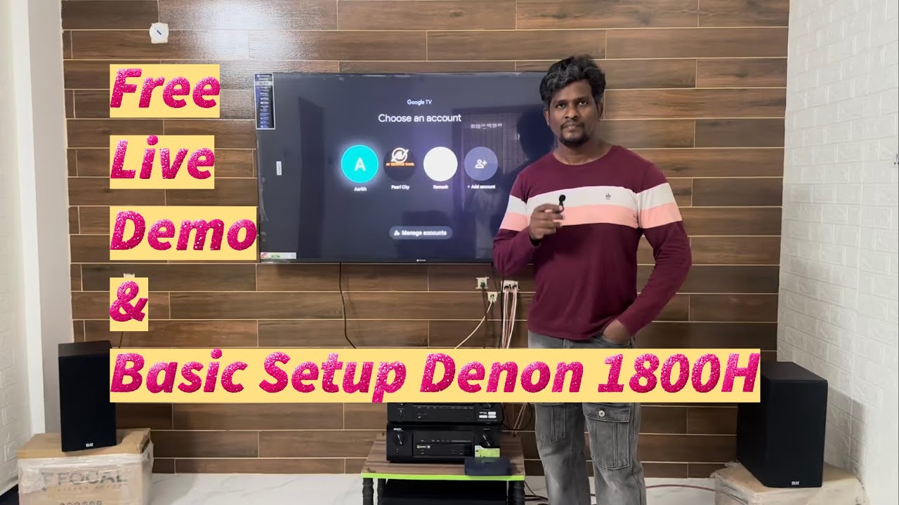 Basic Setup for Denon AVR-X1800H 5.1.2 Dolbyatmos Avreceiver | Free ...