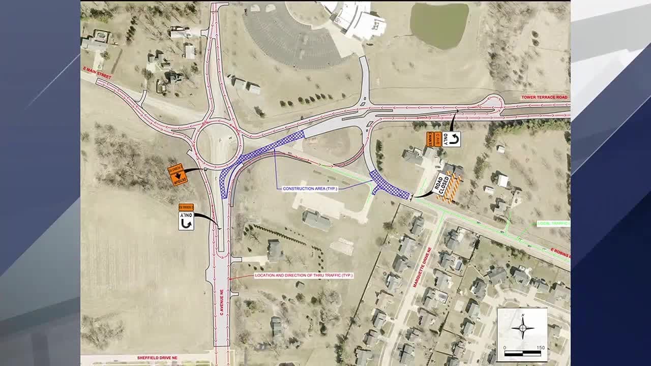 Traffic patterns change on Tower Terrace Road as road work continues ...