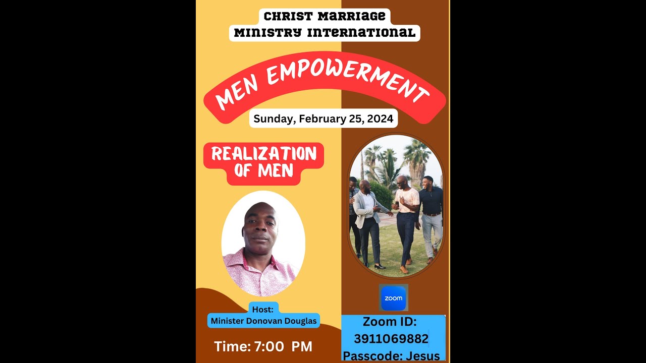 Men Empowerment 1 - Min Donovan Douglas - February 25, 2024 - YouTube