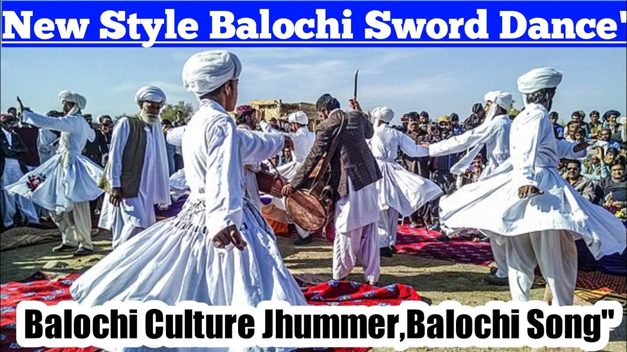 Check Style Balochi Culture Sword dance with balochi Song , بلوچی جھمر ...