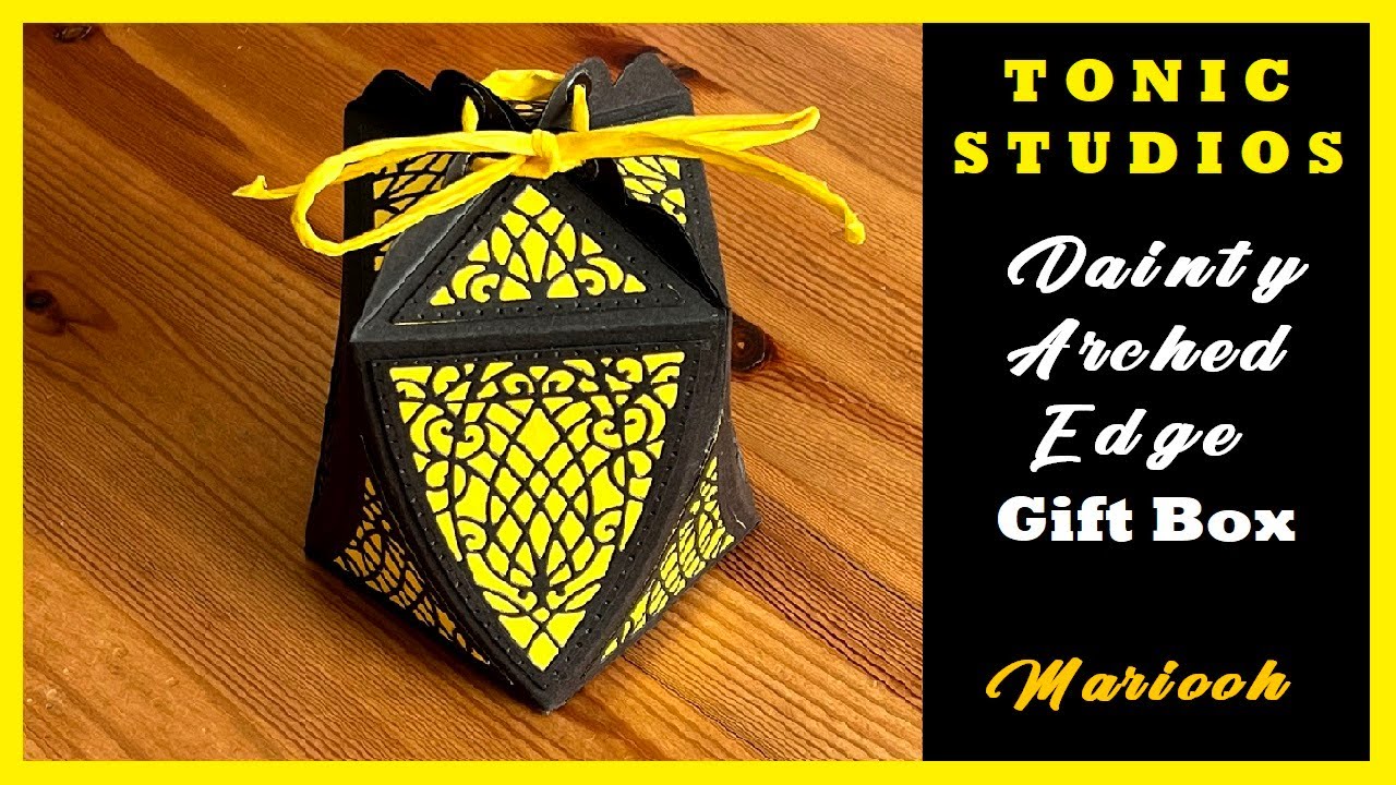 Tonic Studios Dainty Arched Edge Gift Box - YouTube