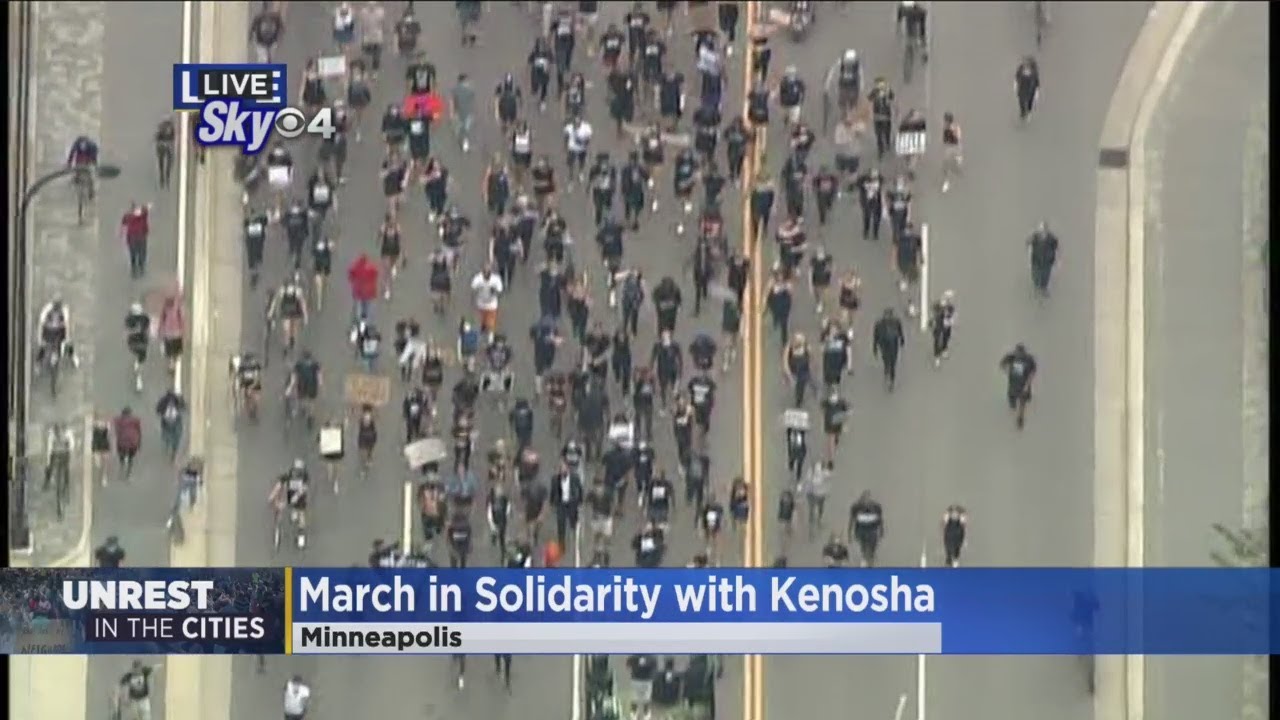 Hundreds Of Protesters March Through Downtown Minneapolis - YouTube