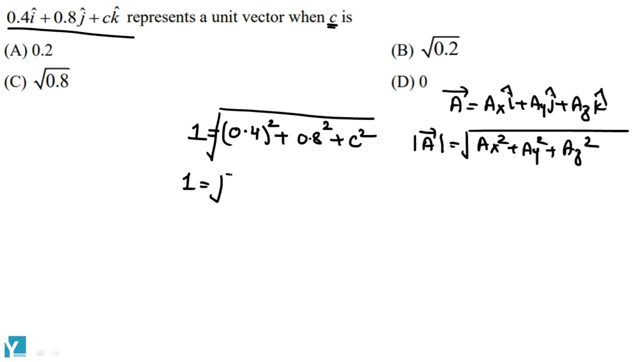 QID 30078 Class 11 Physics CT Vectors Q1 - YouTube