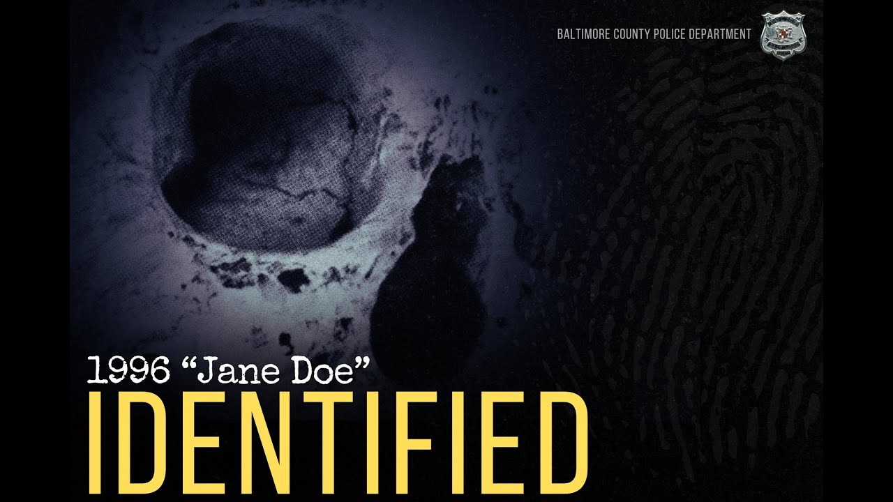 1996 Jane Doe Identified Press Conference| Baltimore County Police ...
