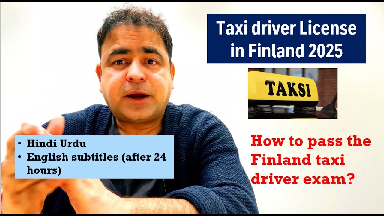 How to get taxi driver license in Finland 2025? - YouTube