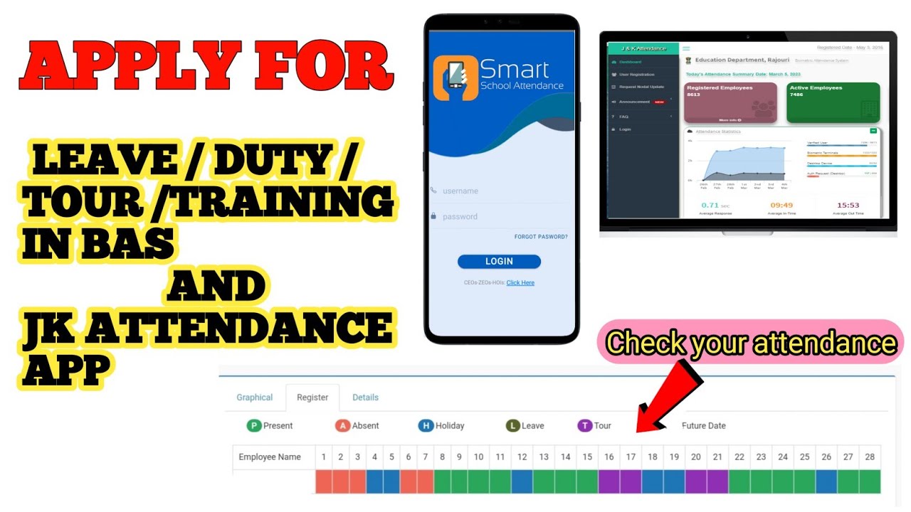 How to Apply for Leave or Duty or Tour or Training in JKBAS and JK ...