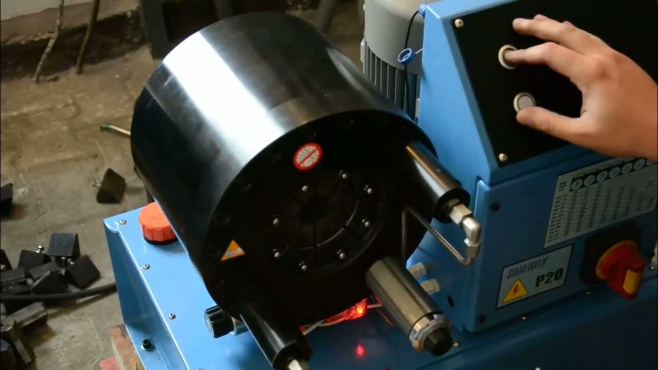 Zmiana szczęk w zakuwarce do węży SAMWAY P20Q, wymiana kamieni do zaciskania - YouTube