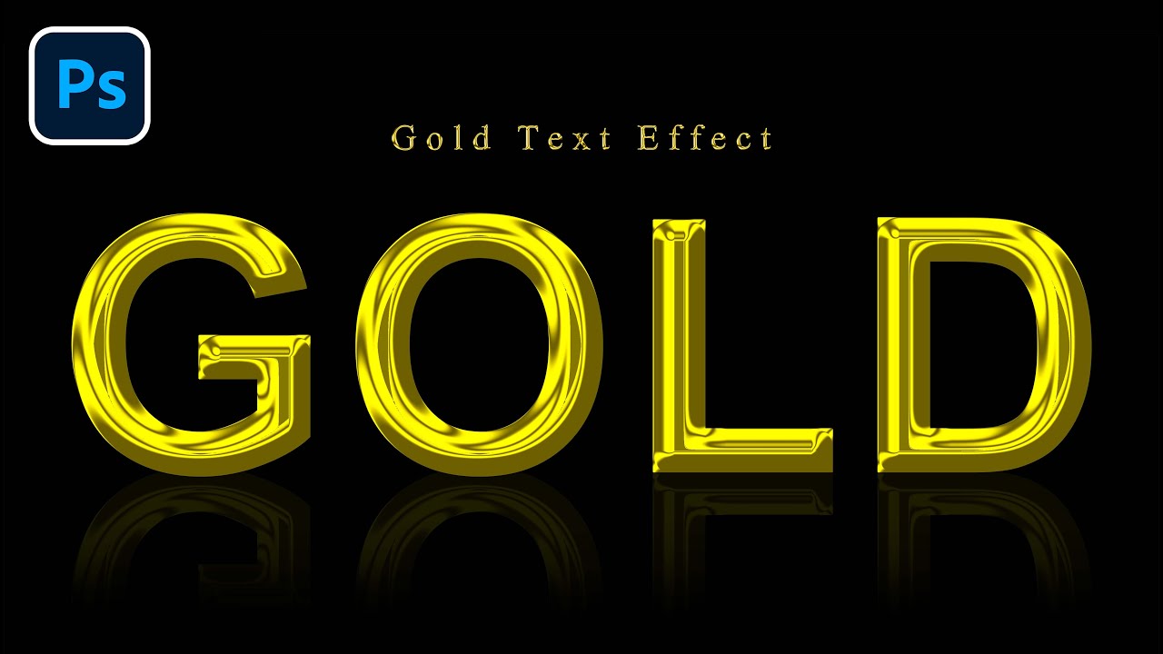 Photoshop Gold Text Effect Tutorial for Beginners - YouTube