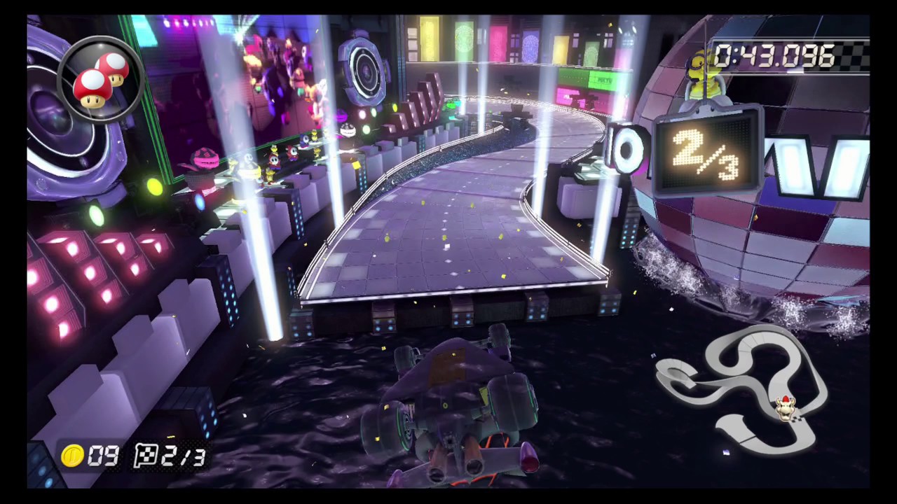 Mario Kart 8 Deluxe - Time Trials - Electrodrome (150cc) - 2:06.066 ...