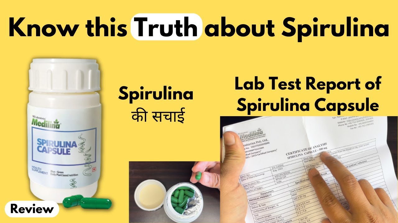 Medilina Spirulina Capsule | Best Spirulina Capsules | Should i Buy ...