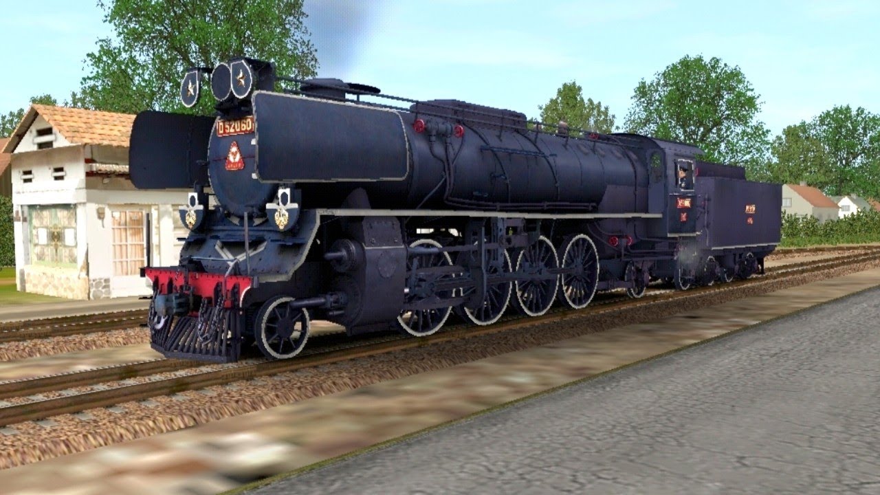 Pesona Lokomotif Uap D52 (Bom Berjalan) Digirails | Trainz Simulator ...