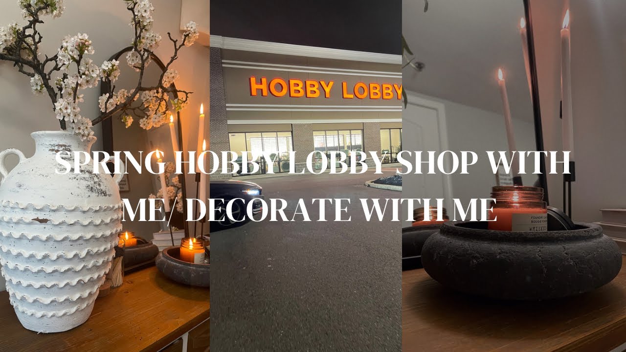 HOBBY LOBBY SPRING SHOP WITH ME / ENTRYWAY DECORATE WITH ME ! - YouTube