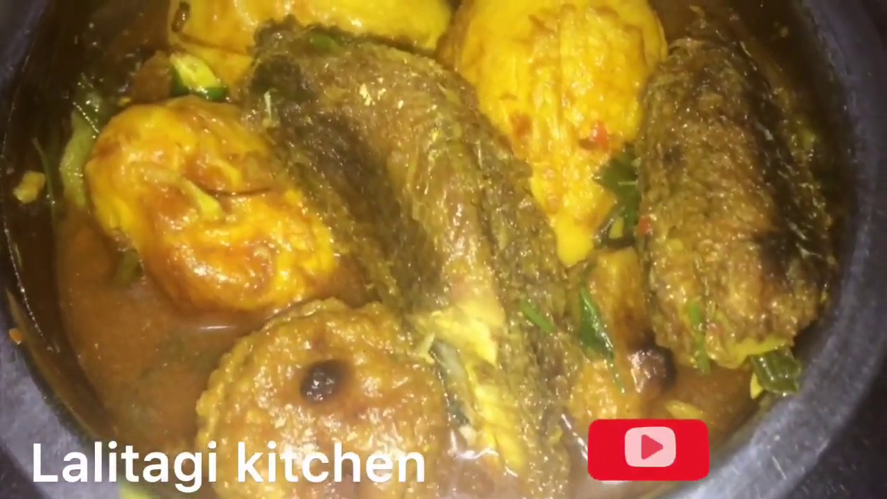 Kouta nga ga yerumga thongba /Tin fish curry with egg and bori - YouTube