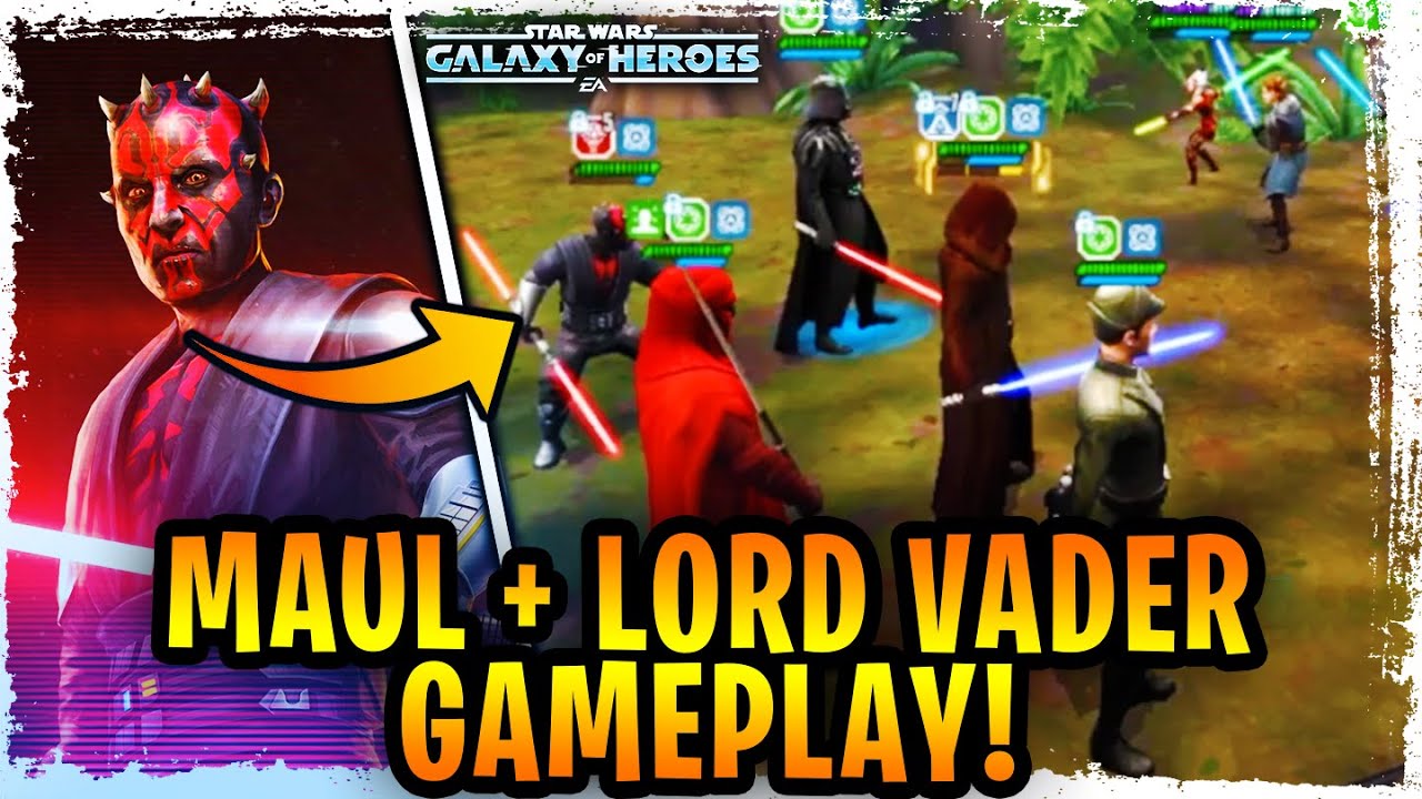 Maul Gameplay with Lord Vader - Maul is INSANE! No More Commander Tano ...