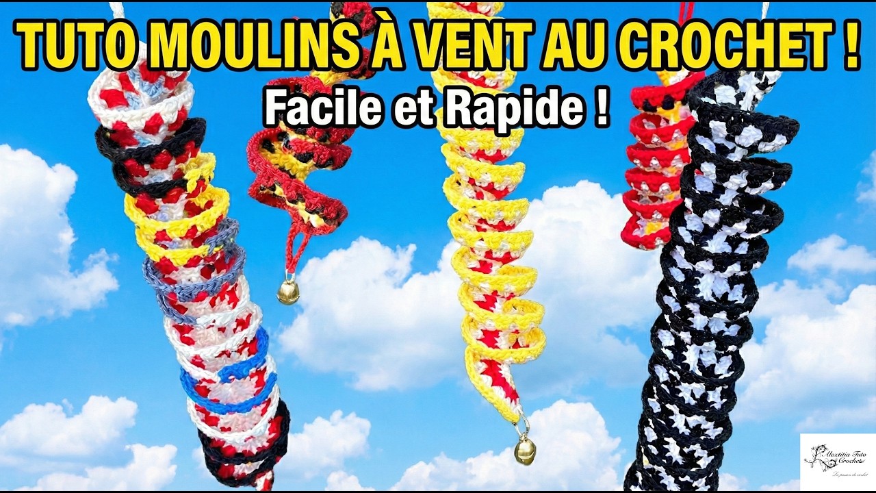 Tuto moulin à vent au crochet @AlextitiaTutoCrochet - YouTube