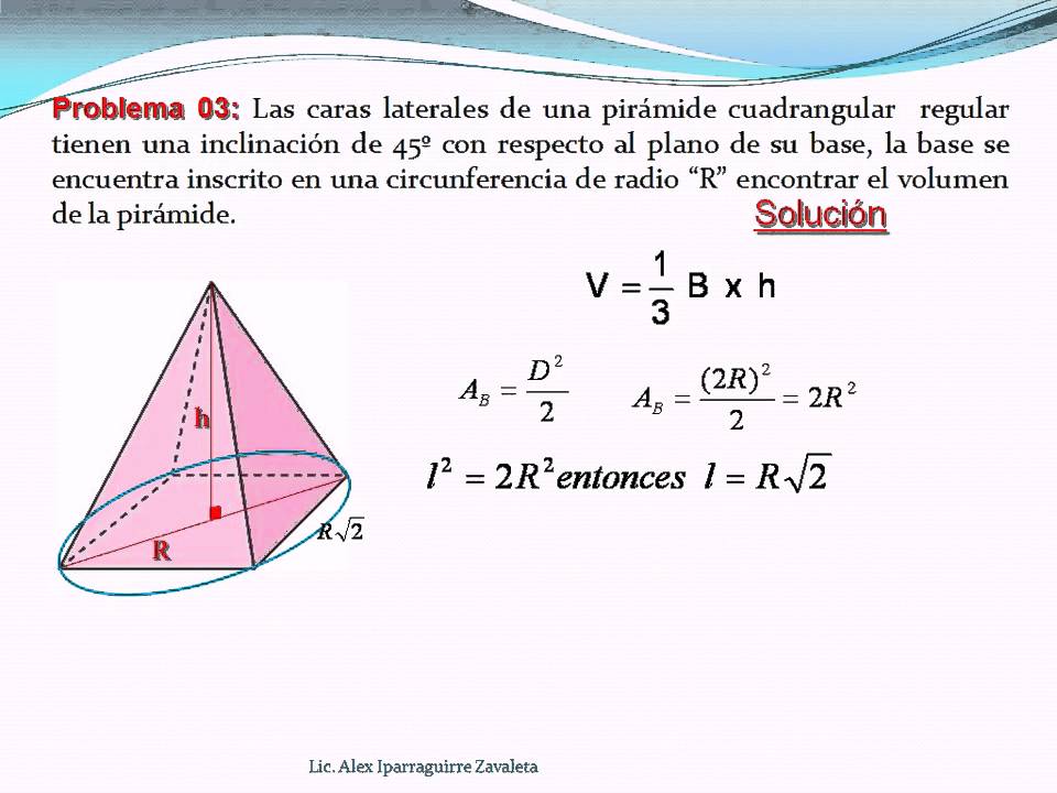 GEOMETRIA POLIEDRO PIRAMIDE - YouTube