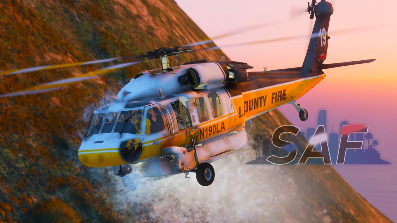 SA'F #349 - FIREHAWK Water Drops! | GTA V RP - YouTube