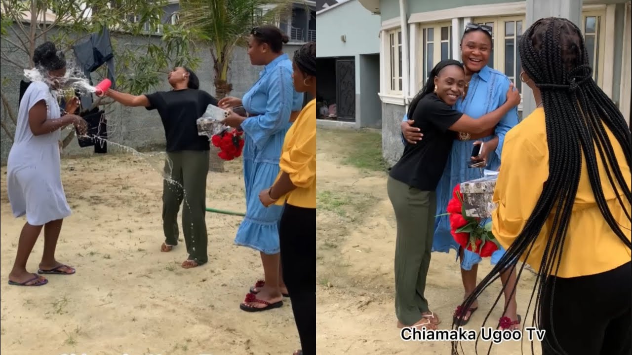 Vee and I went to surprise my female top fan on her birthday, how she ...