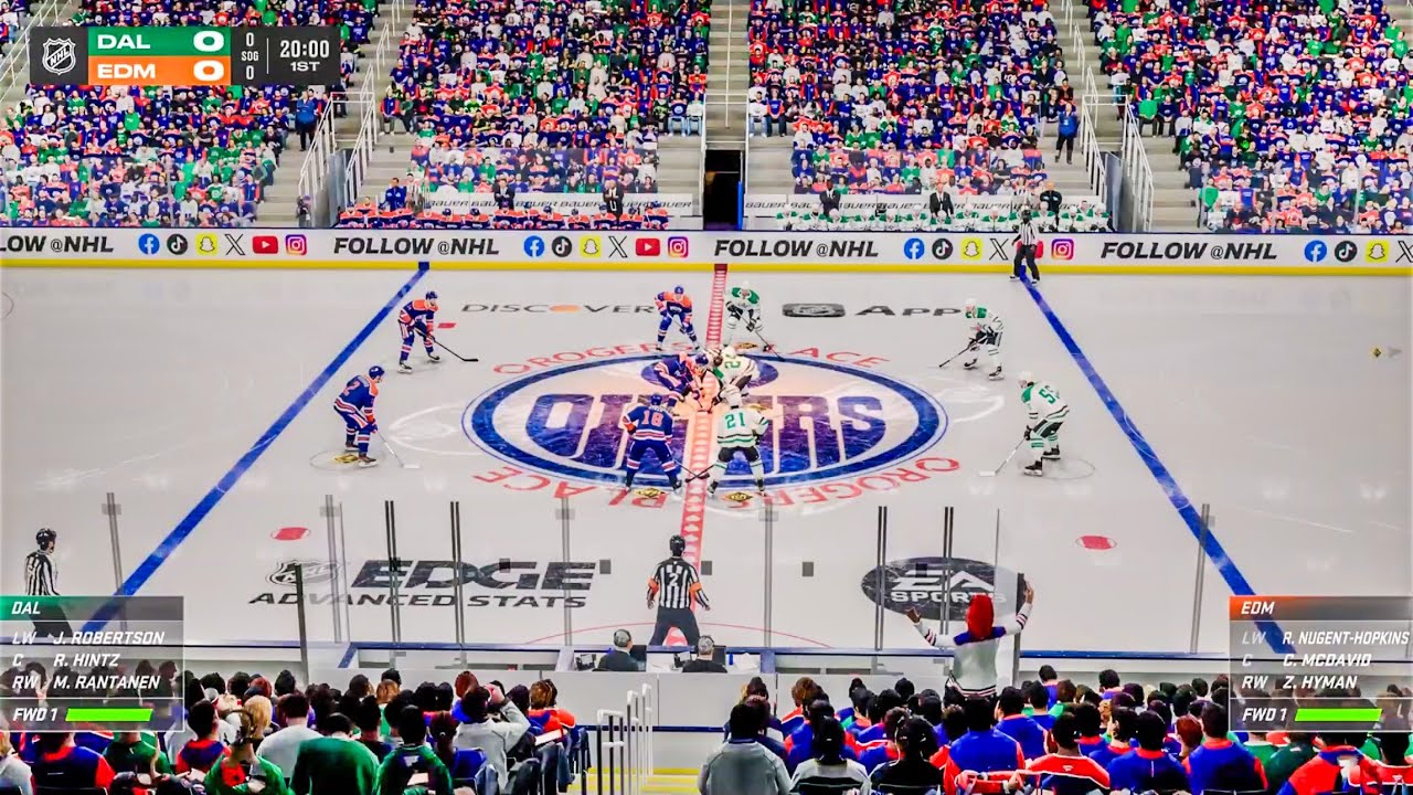 Edmonton Oilers vs Dallas Stars - Game 4 Stanley Cup Playoffs NHL 25 ...