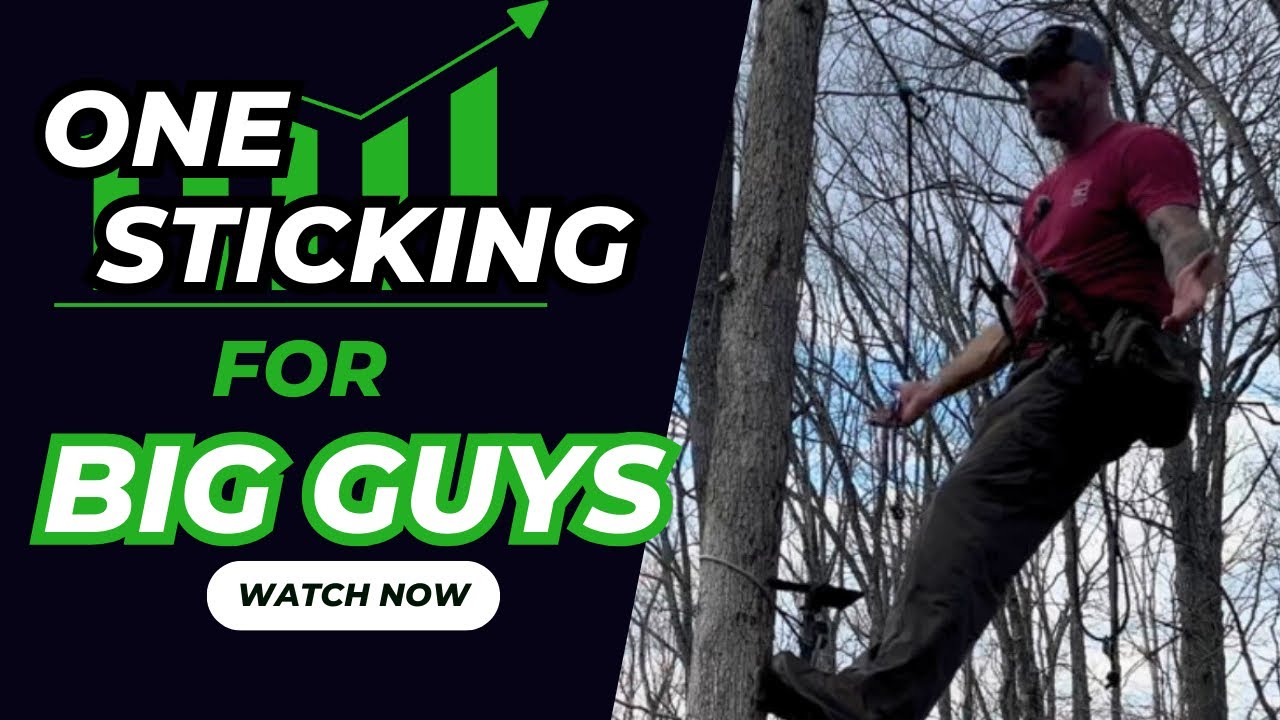 Even Big Guys can One-Stick | Saddle Hunting Climbing Method - YouTube