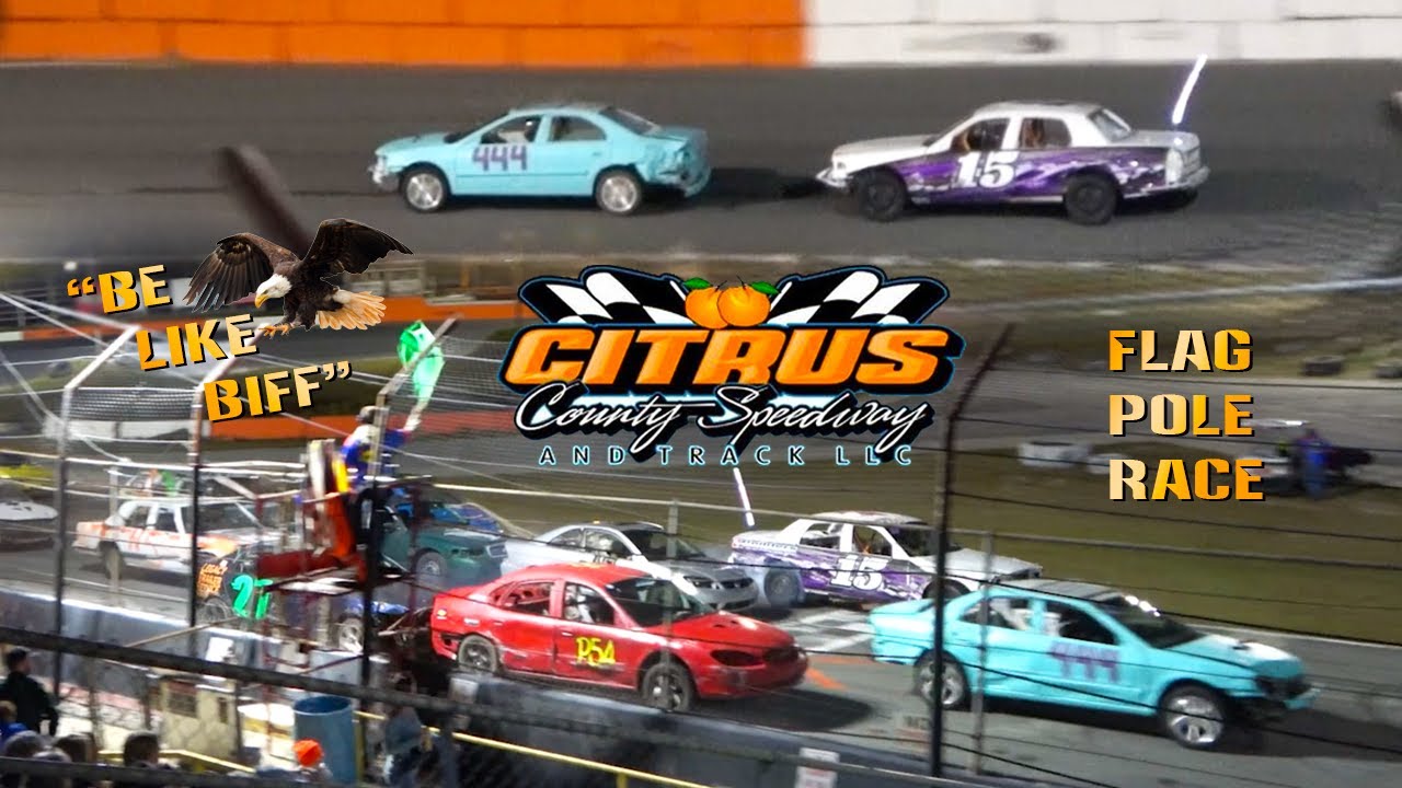 Flag Pole Race Night of Carnage at Citrus County Speedway 2025 - YouTube
