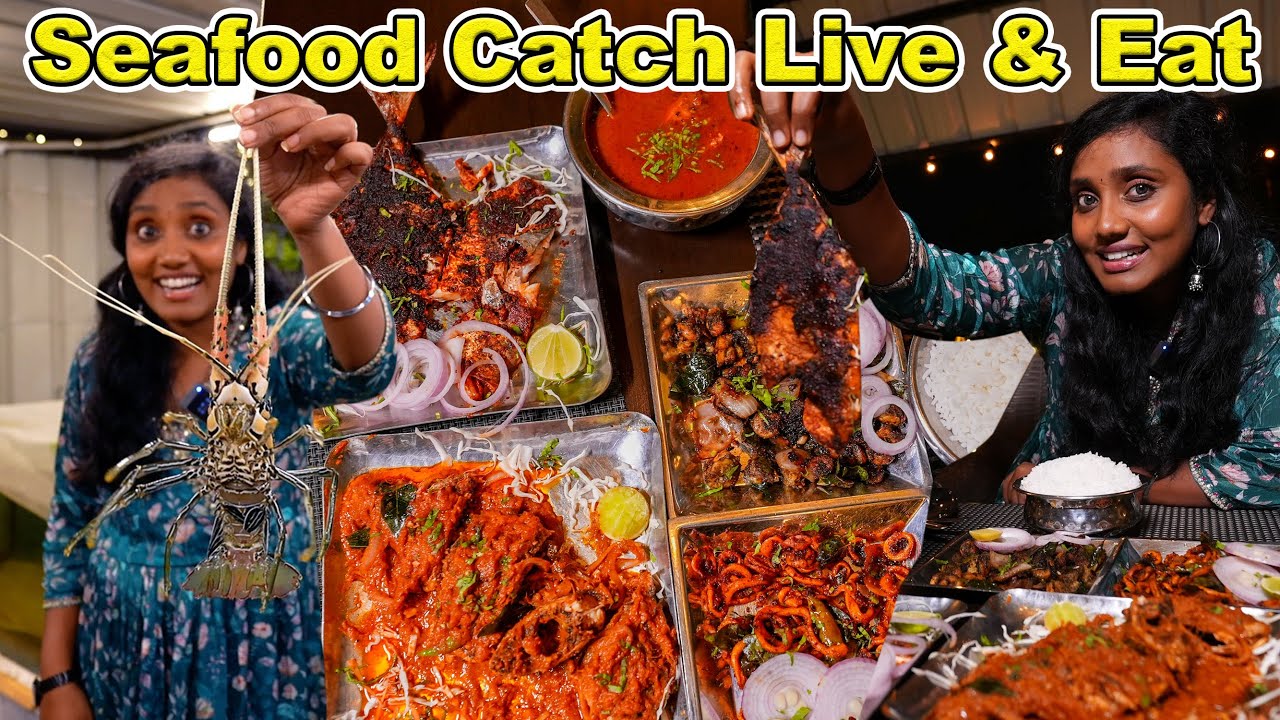 Catch Live & Eat Seafood at Chennai I Tastee with Kiruthiga - YouTube