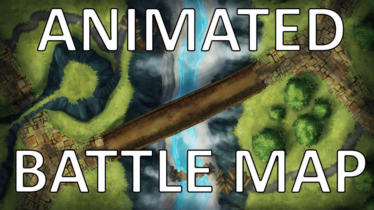 Animated Battle Map for D&D - Stone Bridge by Domille's Wondrous Works ...