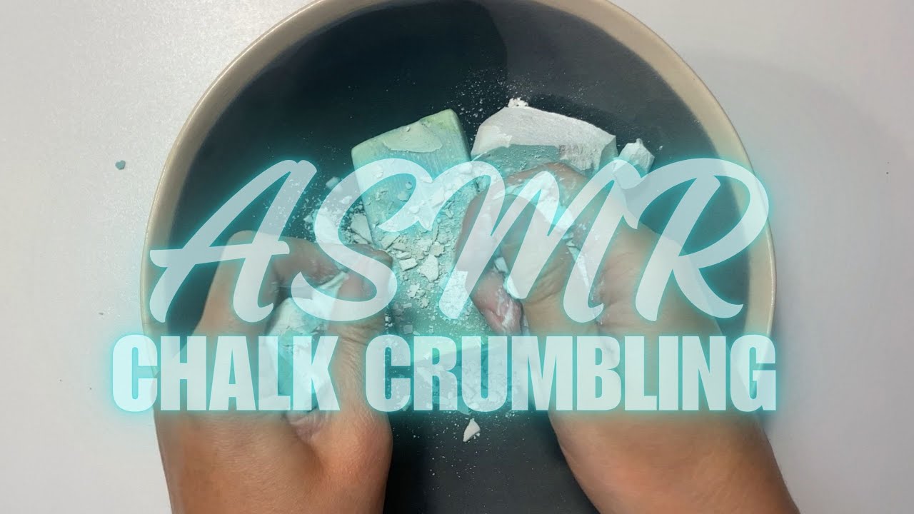 SATISFYING ASMR. BREAKING UP CHALK WITH SOUND. - YouTube
