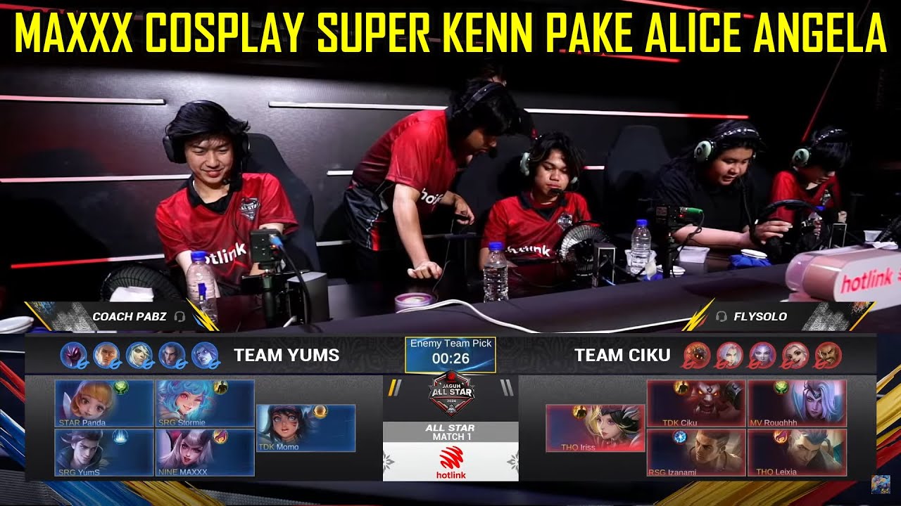 MAXXX COBAIN COMBO ALICE ANGELA MALAH ENDINGNYA NGAKAK !! TEAM YUMS VS ...