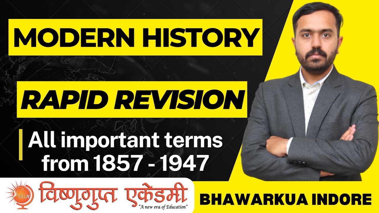 Modern History Important Terms I UPSC CSE I MPPSC I VGA I Pulkit Tiwari ...