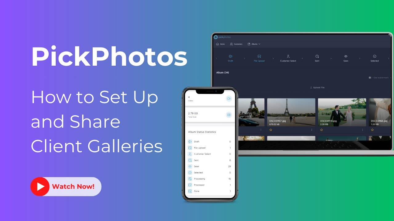PickPhotos: How to Set Up and Share Client Galleries(for photographers ...