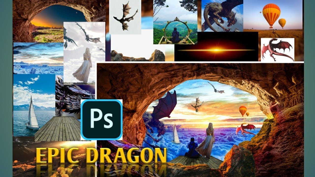 Epic dragon manipulation // photoshop tutorial - YouTube