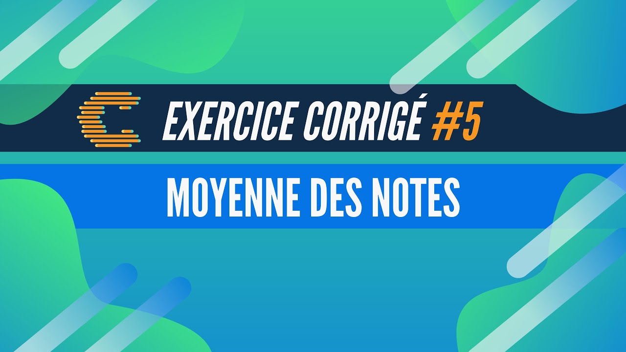 Exercice corrigé #5 : Calcul de la moyenne des notes | COBOL - YouTube
