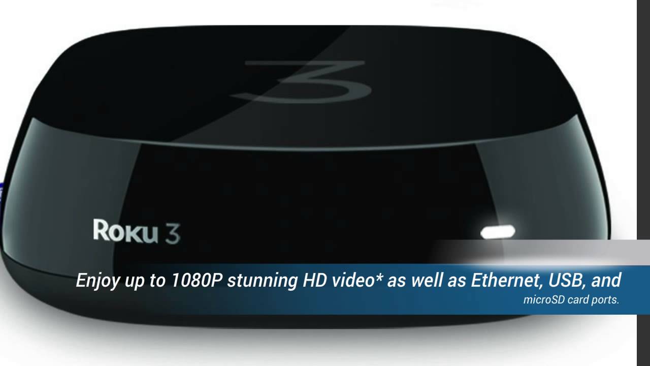 Roku 3 Streaming Media Player With Voice Search - 2015 Models - YouTube
