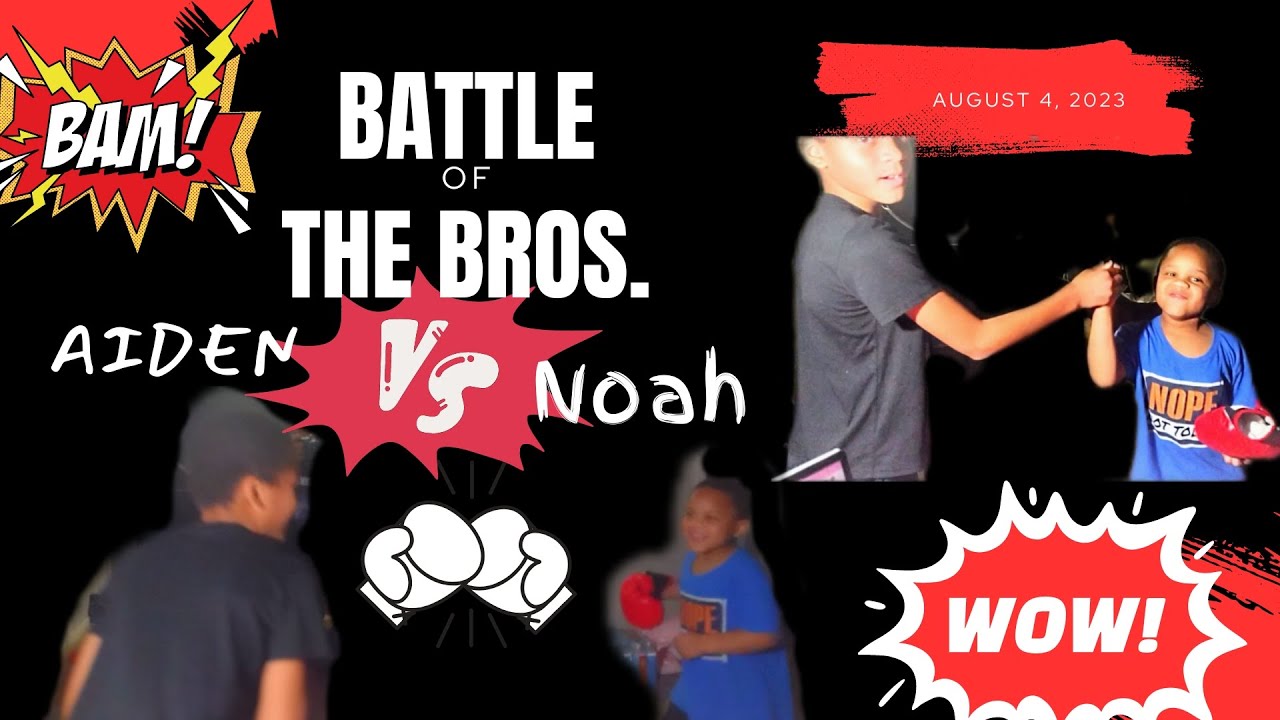 Boxing|Aiden vs Noah|Battle of the Bros #boxing #fullfight #brothers # ...