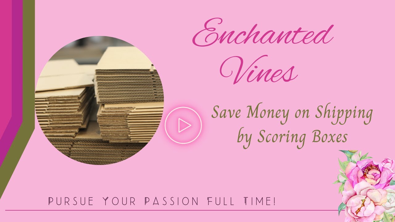 Save money by scoring/resizing your shipping boxes and by using ...