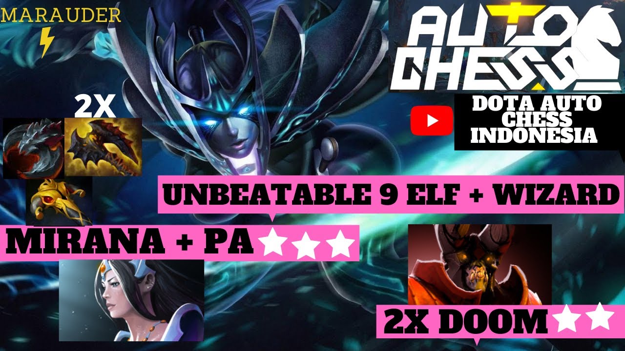 WHAT A COMBO ELF 9 + WIZARD | DOTA AUTO CHESS - YouTube